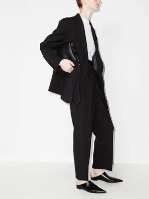 THE FRANKIE SHOP Bea Tailored Cropped Trousers - Black