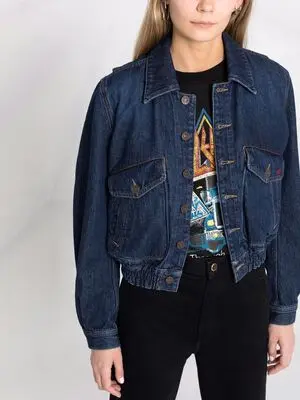 DIESEL® De-tracy Denim Bomber Jacket