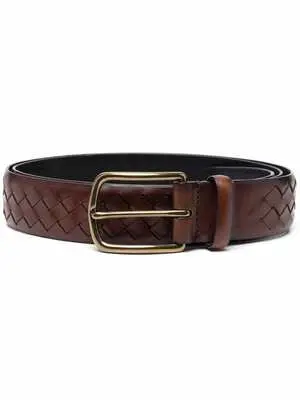 Officine Creative Braided Leather Belt - Brown