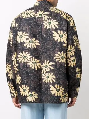 Nanushka Floral Print Shirt Jacket