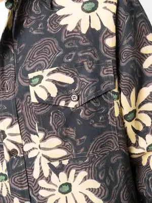 Nanushka Floral Print Shirt Jacket