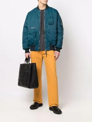Helmut Lang Reversible Multi-pocket Bomber Jacket
