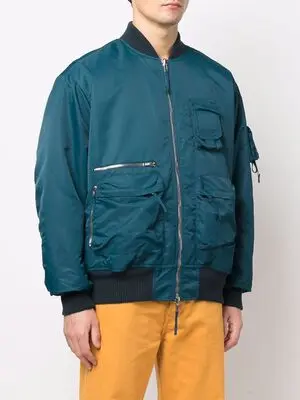Helmut Lang Reversible Multi-pocket Bomber Jacket