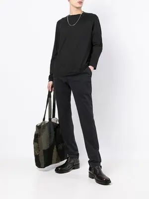 Transit Mid-rise Straight Leg Trousers - Black
