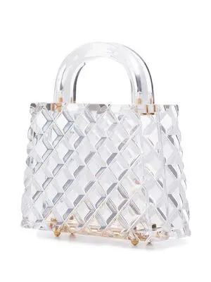 L’AFSHAR Eva Diamond-pattern Mini Bag