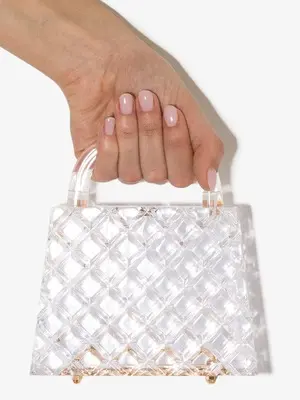L’AFSHAR Eva Diamond-pattern Mini Bag