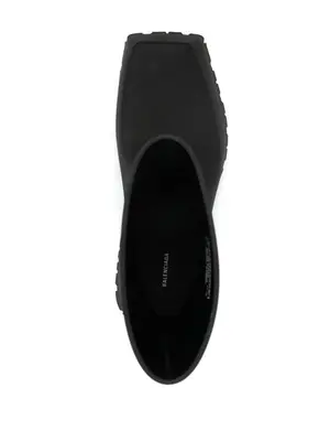 Balenciaga Trooper Rubber Low Boots - Black