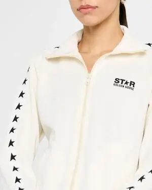 GOLDEN GOOSE Grosgrain-trim Tech Jersey Track Jacket