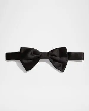 Canali Canali Solid Bow Tie Black