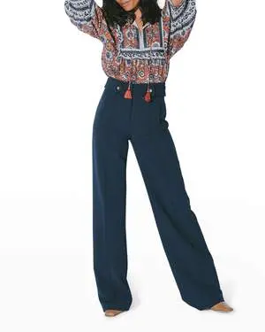 CLEOBELLA Amy 3/4-sleeve Blouse - Sienna Block Prin