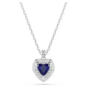 SWAROVSKI Heart-Shaped Pendant Blue