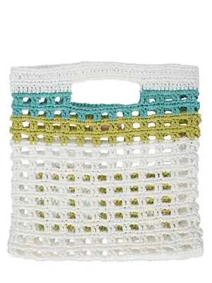 Emilio Pucci Viscose Crochet Top Handle Bag