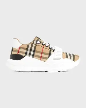 Burberry Checked Sneakers For Men