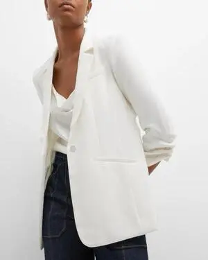 Cinq À Sept Khloe Crepe Blazer - Ivory