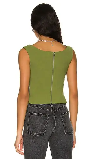 Miaou Imogene Corset In Olive