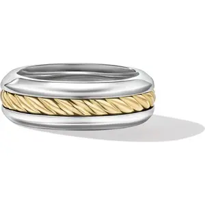 David Yurman David Yurman Cable Classics Band Ring With 18K Gold Silver