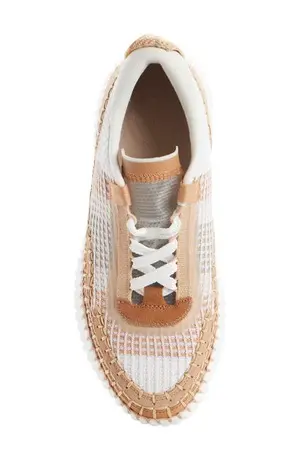 Chloé Nama Platform Sneakers - Brown/light Beige