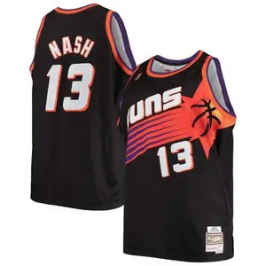 Mitchell & Ness Steve Nash Phoenix Suns 1996/97 Big & Tall Hardwood Classics Swingman Jersey - Black
