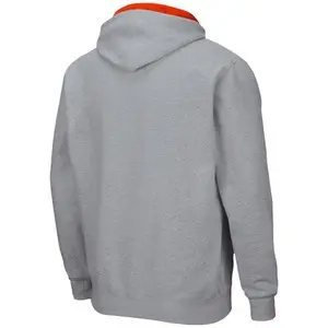 COLOSSEUM Clemson Tigers Arch & Logo 3.0 Full-zip Hoodie - Heather Gray
