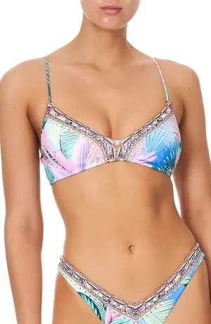 Camilla What's Your Vice Ruched Back Bikini Top Whats Your Vice