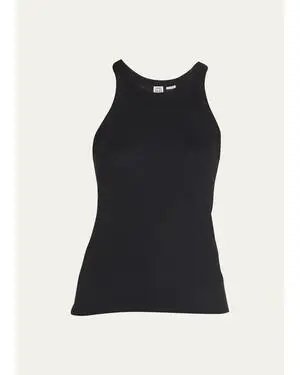 TOTEME Curved Rib Tank - Black