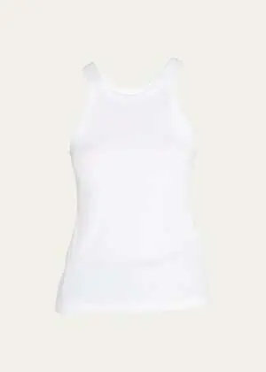 TOTEME Curved Rib Tank - White