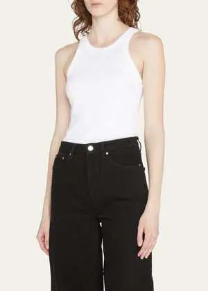 TOTEME Curved Rib Tank - White