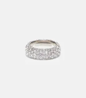 Amina Muaddi Cameron Crystal Ring