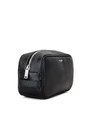 Saint Laurent Small Grooming Case In Black
