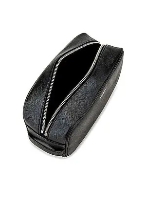 Saint Laurent Small Grooming Case In Black