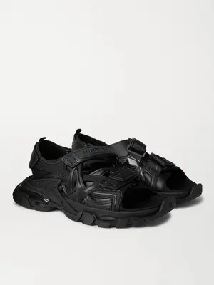 Balenciaga Track Neoprene And Rubber Sandals