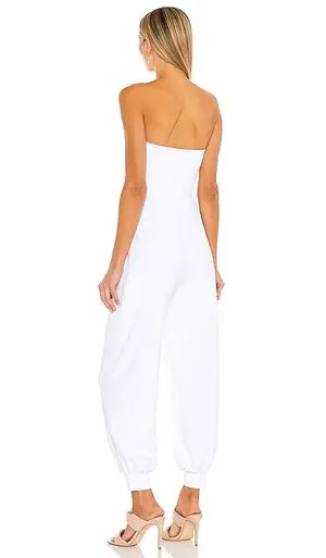 Susana Monaco Strapless Cuffed Ankle Jumpsuit - Sugar