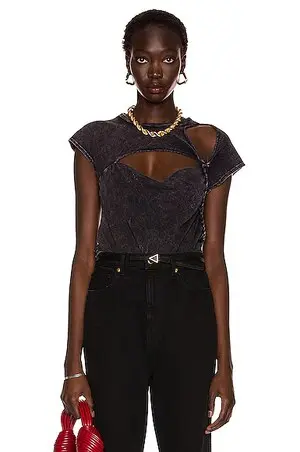 NOAM Slash Tee In Black