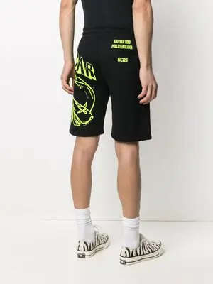 Gcds Graffiti Print Track Shorts