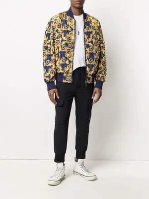 Versace Baroque Print Reversible Bomber Jacket