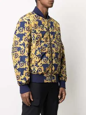 Versace Baroque Print Reversible Bomber Jacket