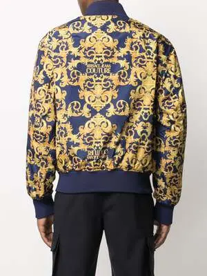 Versace Baroque Print Reversible Bomber Jacket