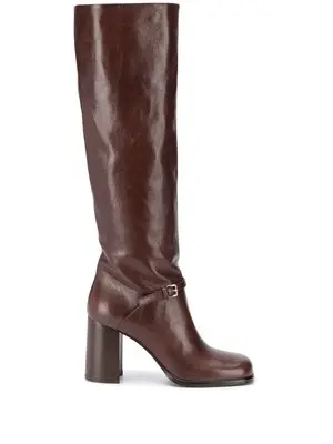 Miu Miu - Miu Miu 95mm Square-Toe Boots