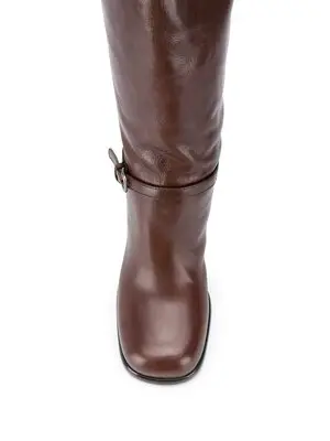 Miu Miu - Miu Miu 95mm Square-Toe Boots