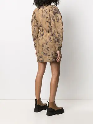 GANNI Floral Jacquard Dress