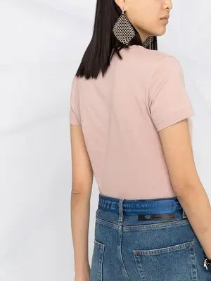 Moncler Logo Patch T-shirt - Pink