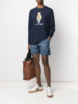 Polo Ralph Lauren Logo-embroidered Denim Shorts