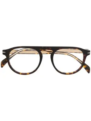 DB EYEWEAR BY DAVID BECKHAM Round-frame Glasses - Brown