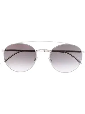 Mykita Mirrored Round-frame Sunglasses - Silver