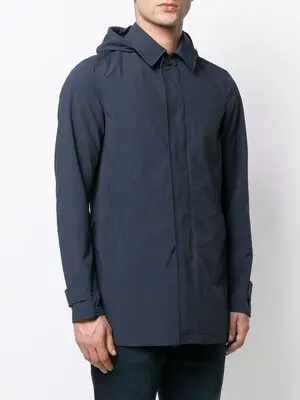 Herno Hooded Lightweight Jacket - Blue