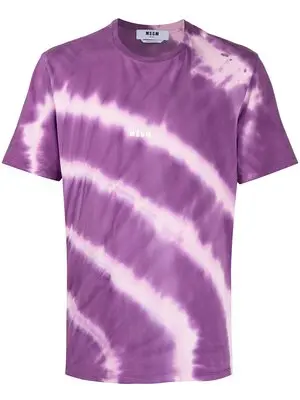 MSGM Tie-dye Print T-shirt