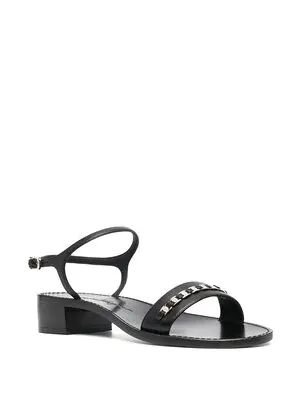 FERRAGAMO Tiny Vara Bow Appliqué Trim Sandals