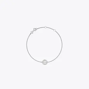 Tory Burch Icon Pavé Chain Bracelet - Tory Silver/crystal