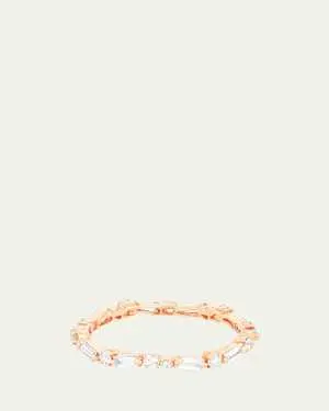 SUZANNE KALAN 18k Fireworks Diamond Eternity Band Ring - Rose Gold
