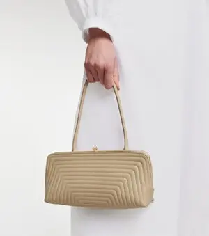 JIL SANDER Small Quilted Leather Shoulder Bag